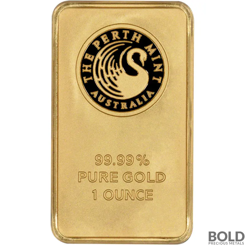 1 oz Perth Mint Gold Bar (Lot of 5)