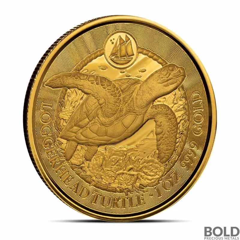 2023 1 oz Cayman Islands Loggerhead Turtle Gold Coin
