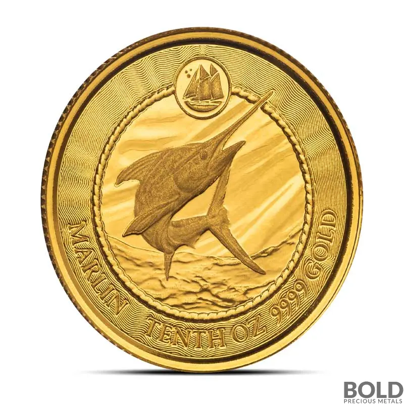 2023 1/10 oz Cayman Islands Blue Marlin Gold Coin