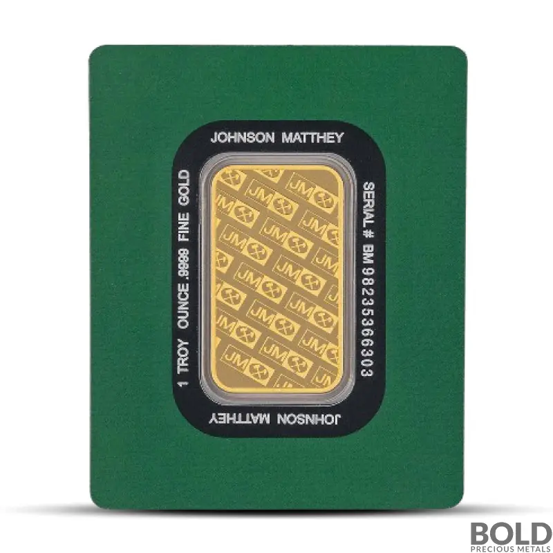 1 oz Johnson Matthey Gold Bar