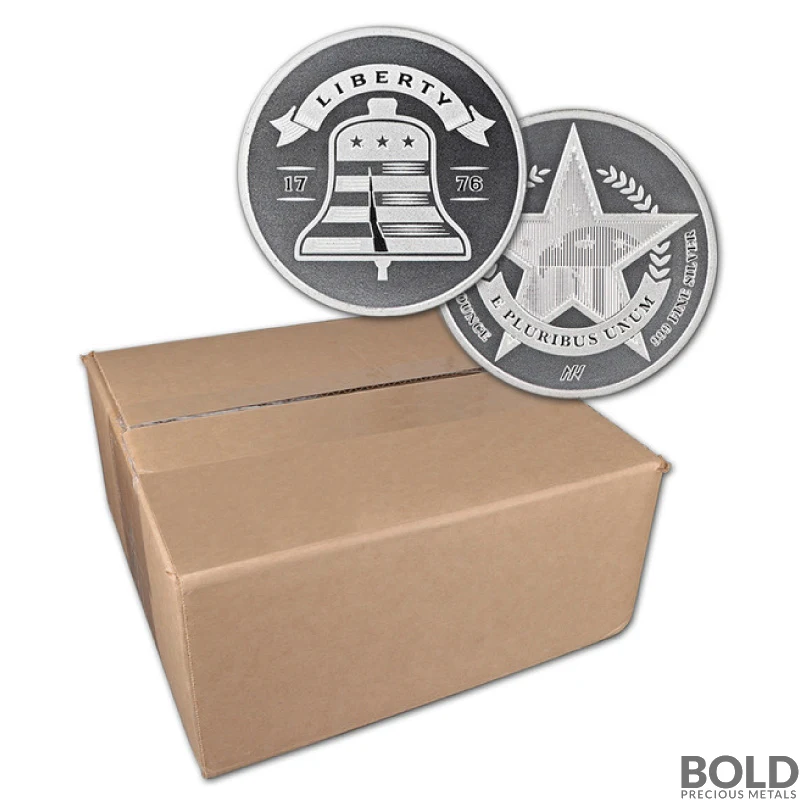 1 oz Asahi Liberty Bell Silver Round (Lot of 500)