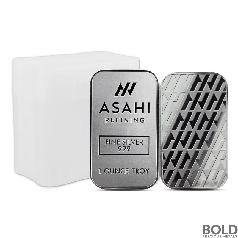 1 oz Asahi Silver Bar 999 Fine - Tube of 20 Bars