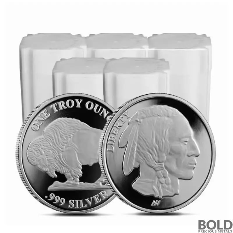 1 oz Asahi Buffalo Design Silver Round (Proof, Lot of 100)