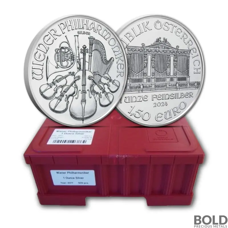 2024 1 oz Austrian Silver Philharmonic Monster Box (500 Coins)