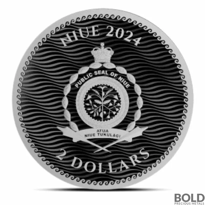 2024 1 oz Niue Jolly Roger: Black Sam Coin (BU)