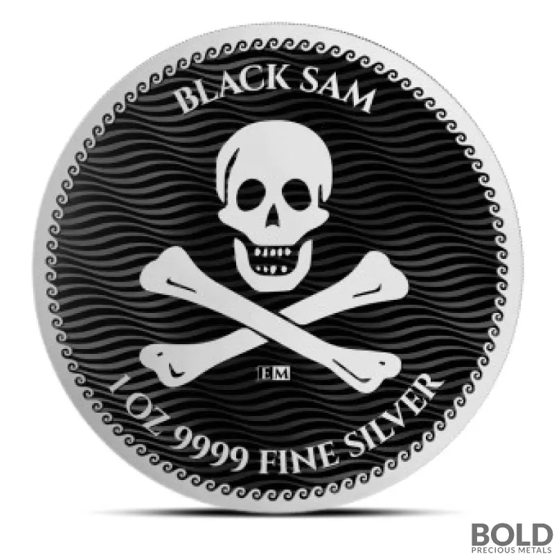2024 1 oz Niue Jolly Roger: Black Sam Silver Coin (BU)