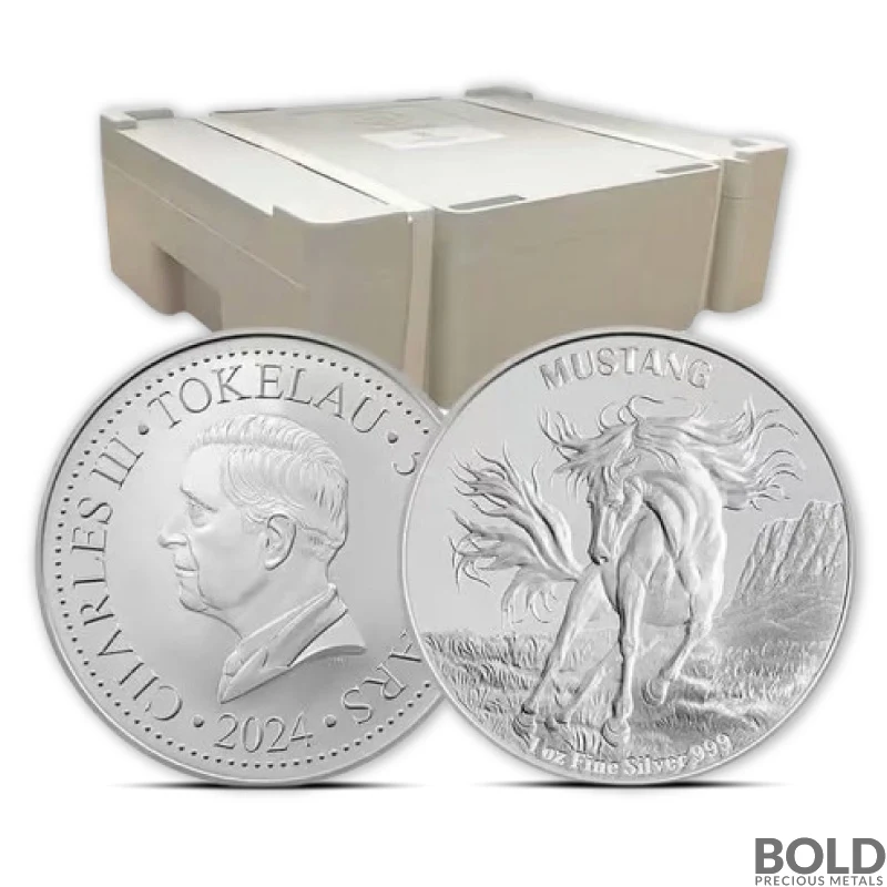 2024 1 oz Tokelau Mustang Silver Coin (Proof-like)