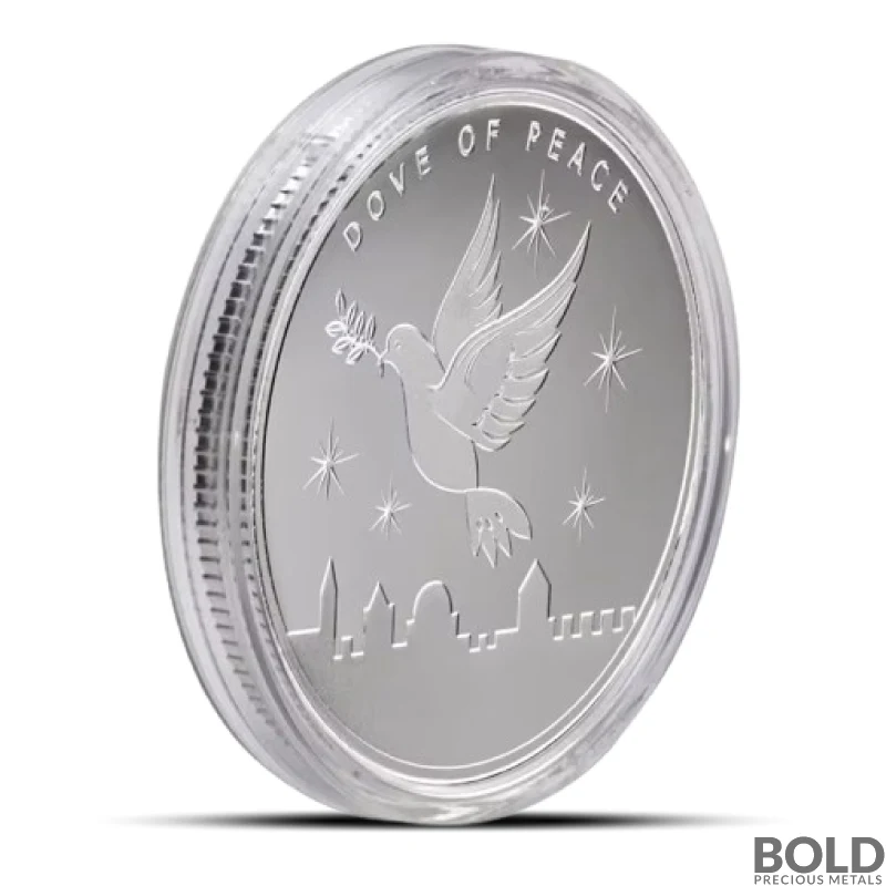 2024 1 oz Holy Land Mint Dove of Peace Silver Round