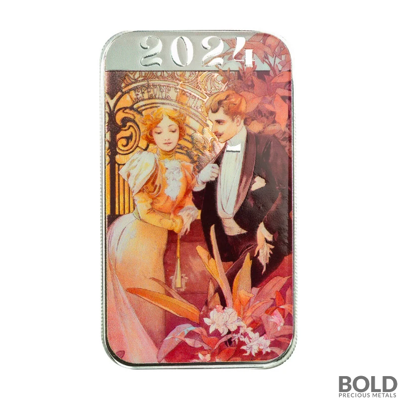 1-oz-Alphonse-Mucha-New-Year-Couple-Silver-Bar-_Color_-rev.webp
