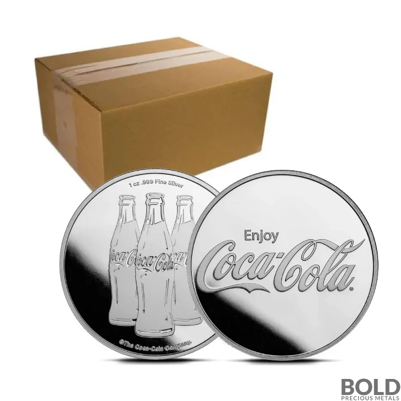 1 oz Coca Cola Silver Round .999 Fine - Box of 500