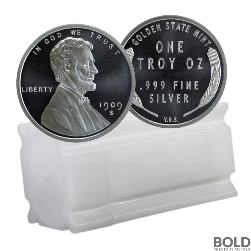 Lincoln Wheat Cent Silver Coin 1 Troy Oz .999 Fine Silver Round ...