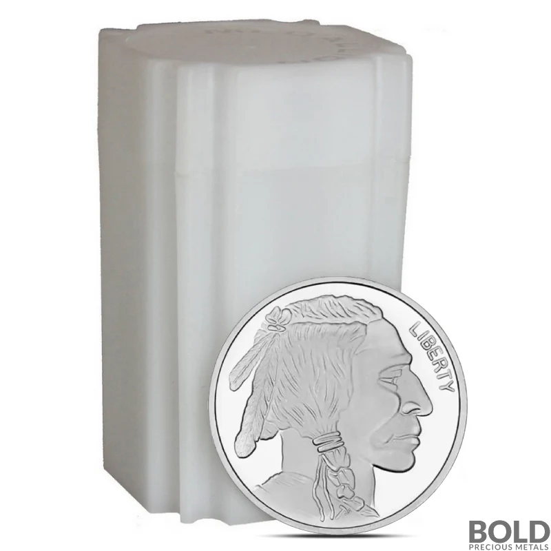 1 oz SilverTowne Buffalo Silver Round - Tube of 20