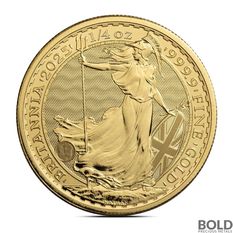 2025 1/4 oz British Britannia Gold Coin (BU)