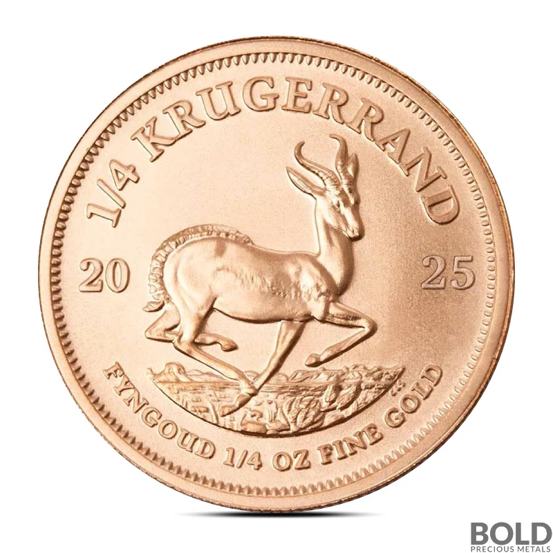 2025 1/4 oz South African Krugerrand Gold Coin (BU)