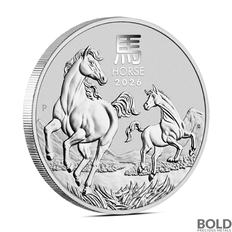 2026 5 oz Perth Lunar Year of the Horse Silver Coin (BU)