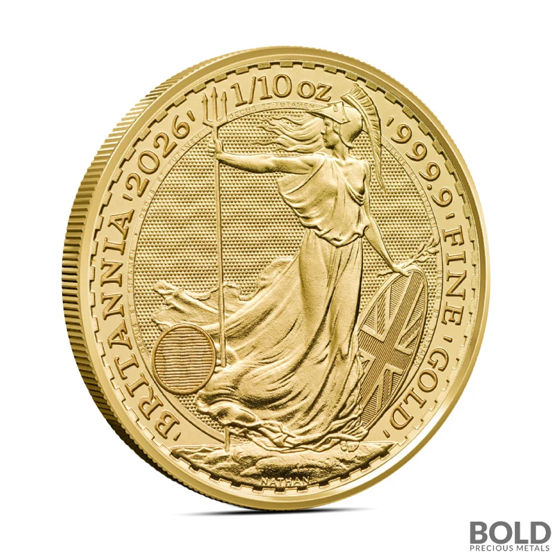 2026 1/10 oz British Britannia Gold Coin (BU)