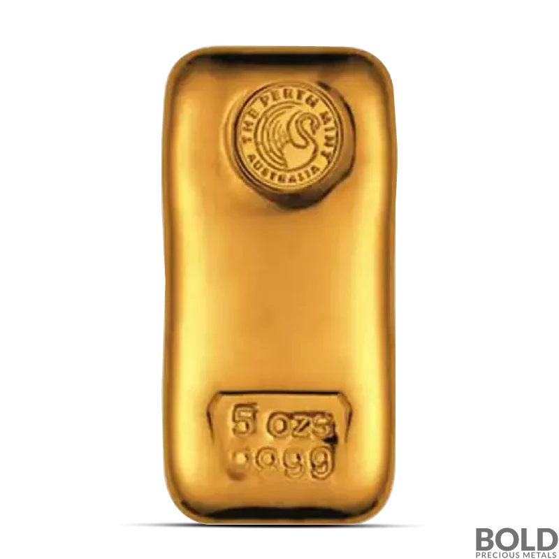 Buy 5 oz Gold Bar (.9999 Fine) | Low Premiums | BOLD