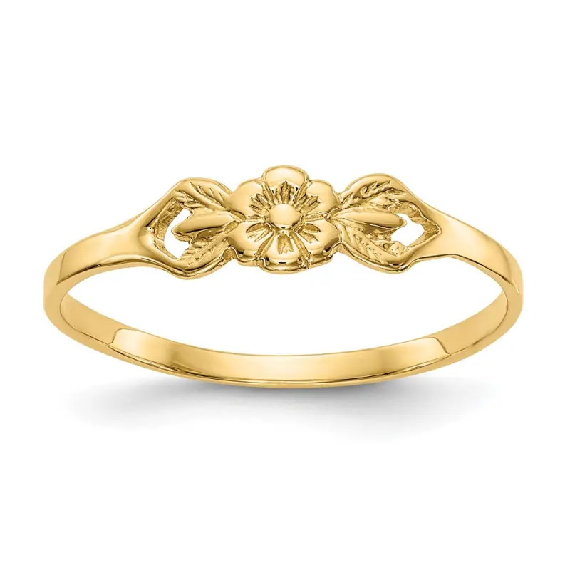 10K Gold Flower Child's Ring