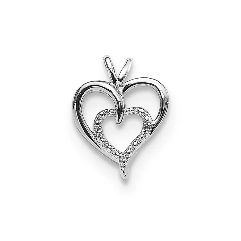 Sterling Silver Diamond Pend w/ Chain