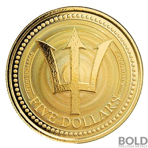 Buy 2020 Barbados Trident Gold Coin 1 oz (BU) | BOLD