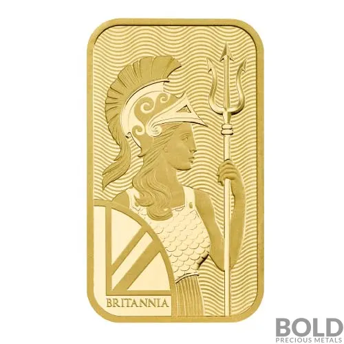 100 Gram Royal Britannia Mint Gold Bar | BOLD Precious Metals