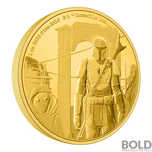 2021 1 oz Niue Mandalorian Classic: Mando Gold Coin Proof | BOLD ...