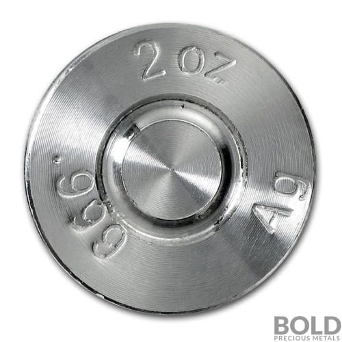 2 oz 308 Caliber Silver Bullet | BOLD Precious Metals
