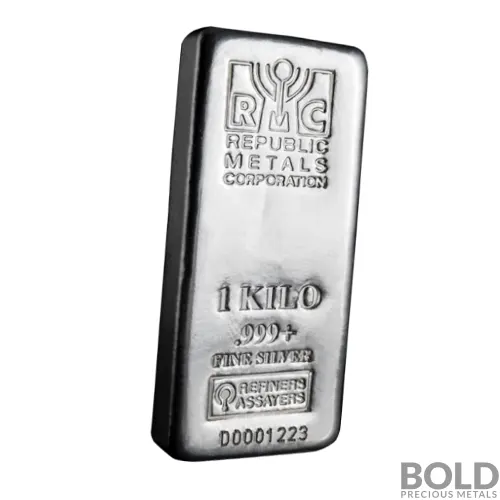 silver-1-kilo-rmc-bar, Silver, 32.15OZ