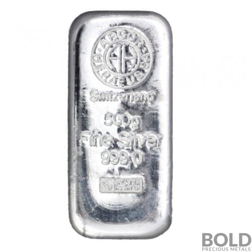 500 Gram Argor Heraeus Silver Bar | BOLD Precious Metals