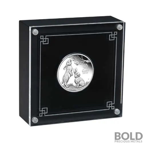 2023 1/2 oz Australia Perth Lunar Year of the Rabbit Silver (Proof ...