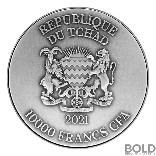 2021 Chad Dragon King of the Four Seas: Black Dragon 2 oz Silver HR ...