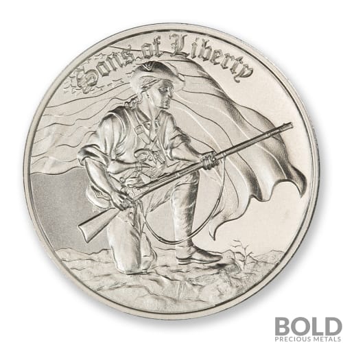 Intaglio Sons of Liberty, Liberty Tree Silver BU Round - 2 oz, Silver, 2OZ