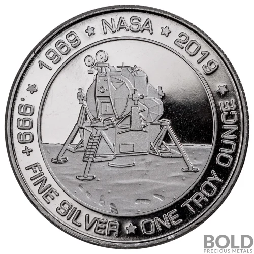 1 oz Apollo 11 Silver Round (SilverTowne)