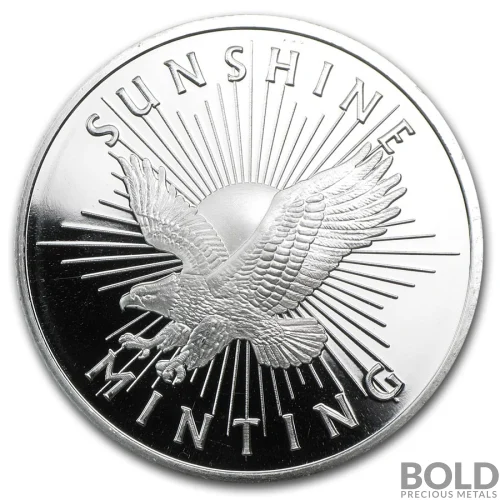 1 oz Sunshine Mint Silver Round