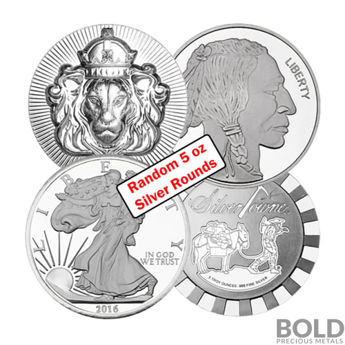 Silver - 1 oz Liberty Eagle Round - BOLD Precious Metals