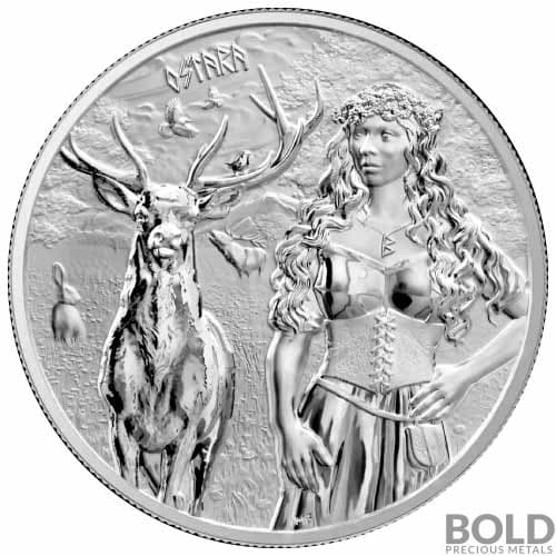 2023 1 oz Ostara Germania Valkyries Silver Coin BU | BOLD Precious Metals