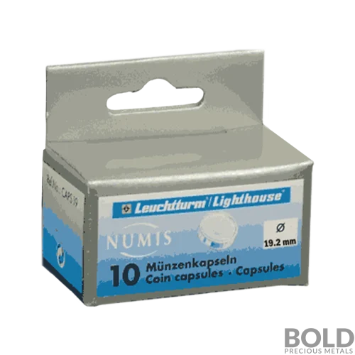 Lighthouse 19.5mm - Coin Capsules (pack of 10) | BOLD Precious Metals