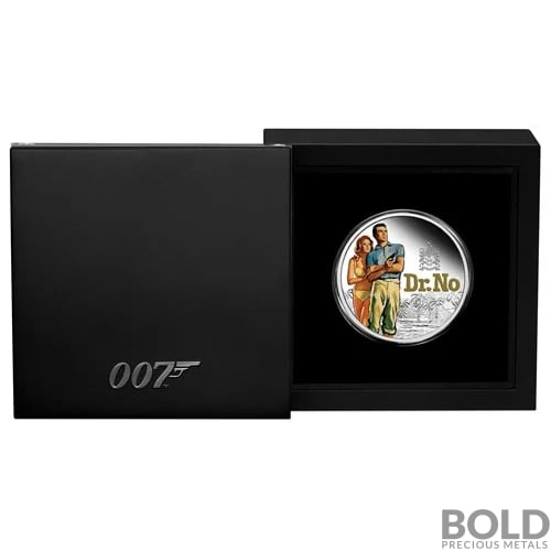 2022 1 oz James Bond Dr. No 60th Anniversary Silver Proof Color | BOLD ...