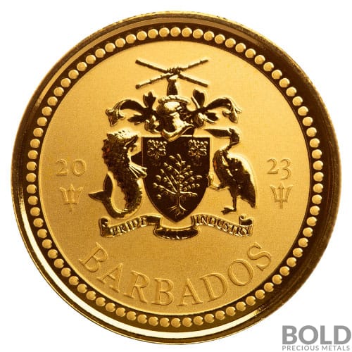 2023 1 oz Barbados Trident Gold Coin