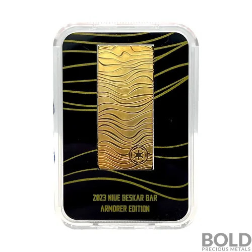 2023 1 oz Niue Star Wars: Mandalorian Beskar Silver Bar