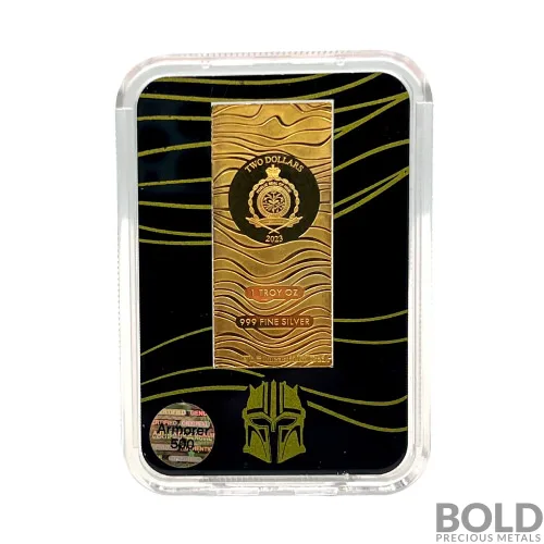 2023 1 oz Niue Star Wars: Mandalorian Beskar Silver Bar