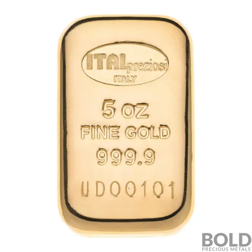 5 oz Italpreziosi Gold Bar