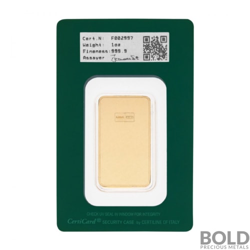 1 oz Italpreziosi Gold Bar