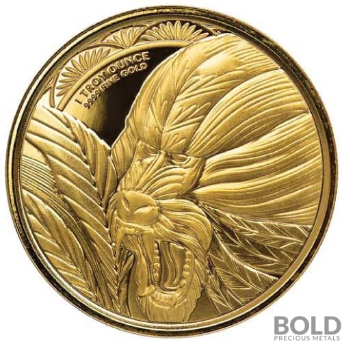 2022 1 oz Cameroon Mandrill Monkey Gold Coin
