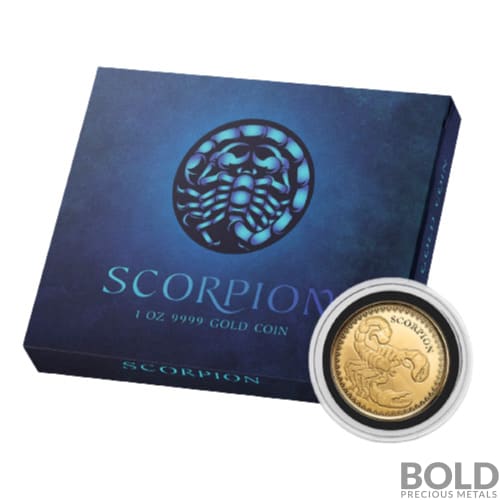 2022 1 oz Chad Scorpion Proof Gold Coin