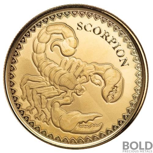 2022 1 oz Chad Scorpion Proof Gold Coin