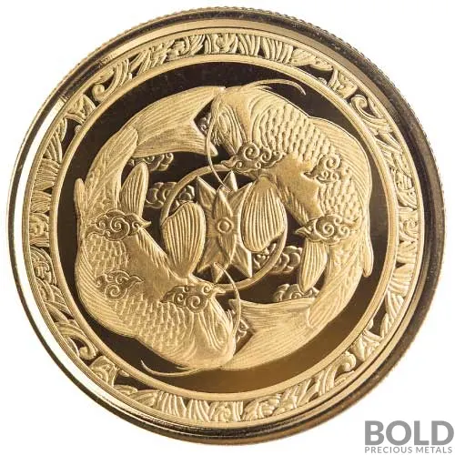 2023 1 oz Fiji Koi Fish Gold Coin