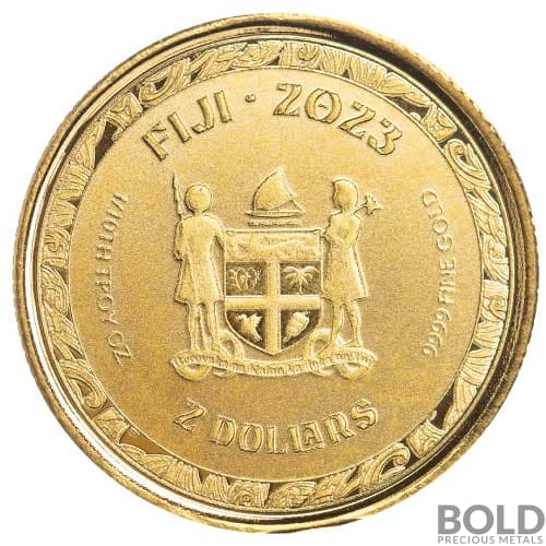 2023 1/10 oz Fiji Koi Fish Gold Coin
