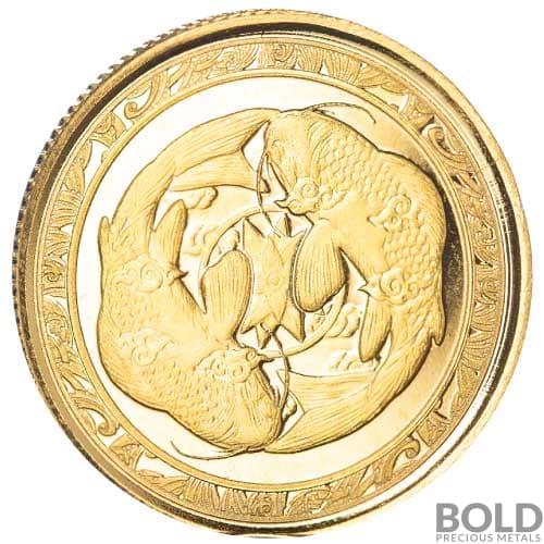 2023 1/10 oz Fiji Koi Fish Gold Coin