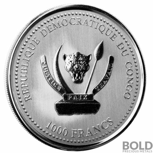 2022 1 oz Congo Shoebill Stork Silver Coin